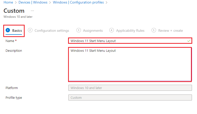 How to Apply Start Menu Layout on Windows 11 using Microsoft Intune